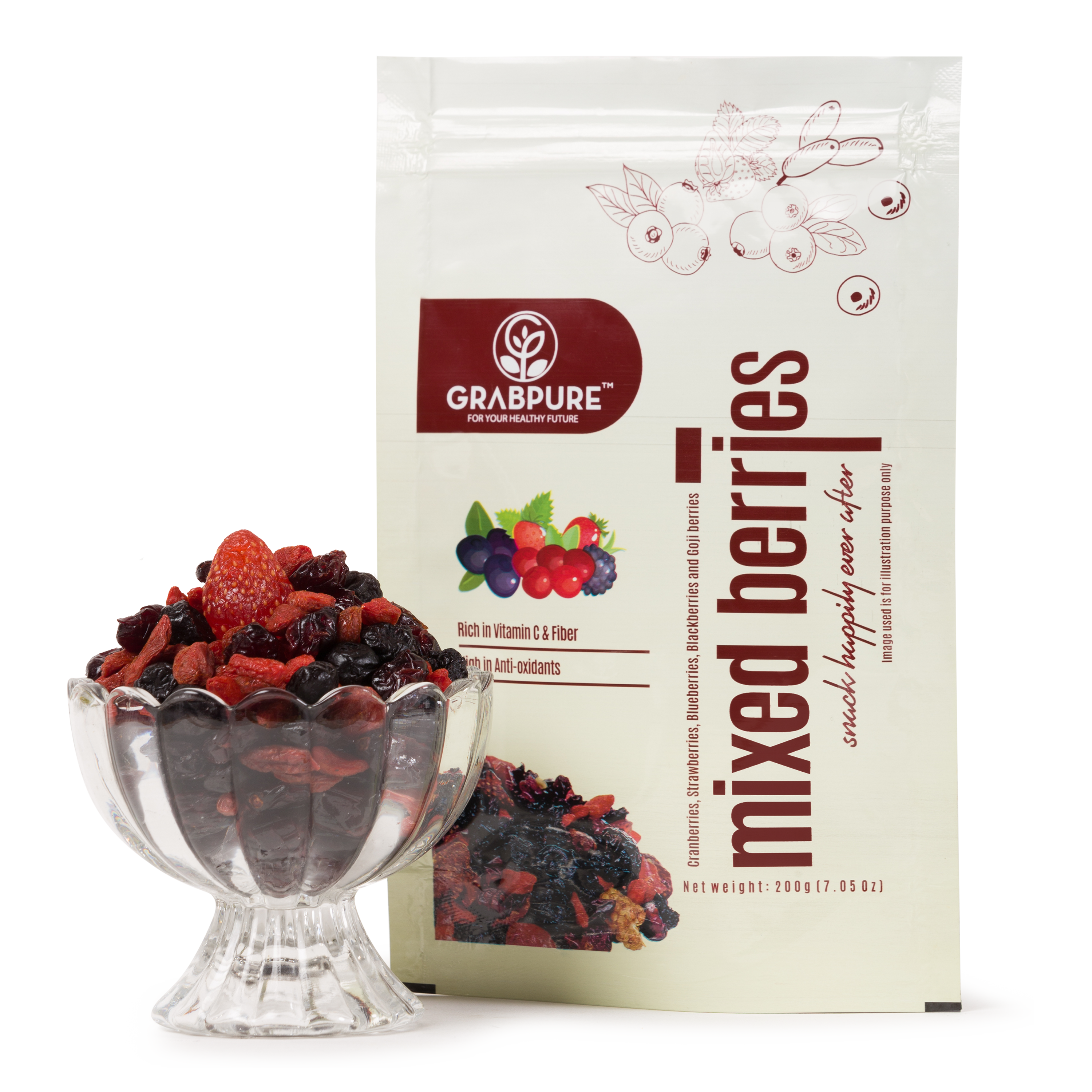 Mixed Berries 200g | Fruit Cocktail 200g- Combo (400g) – GrabPure