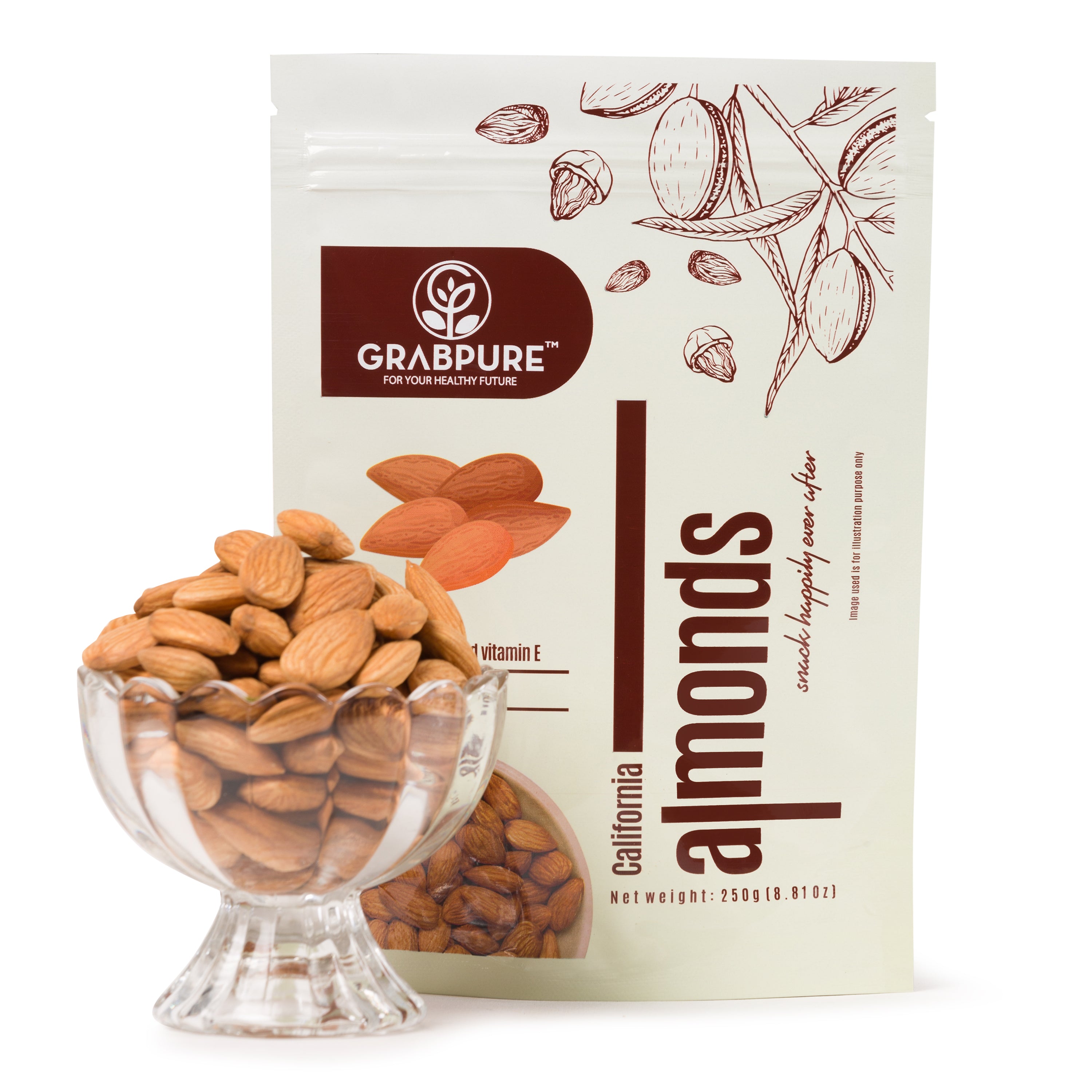 Premium California Almonds | California Badam | GrabPure