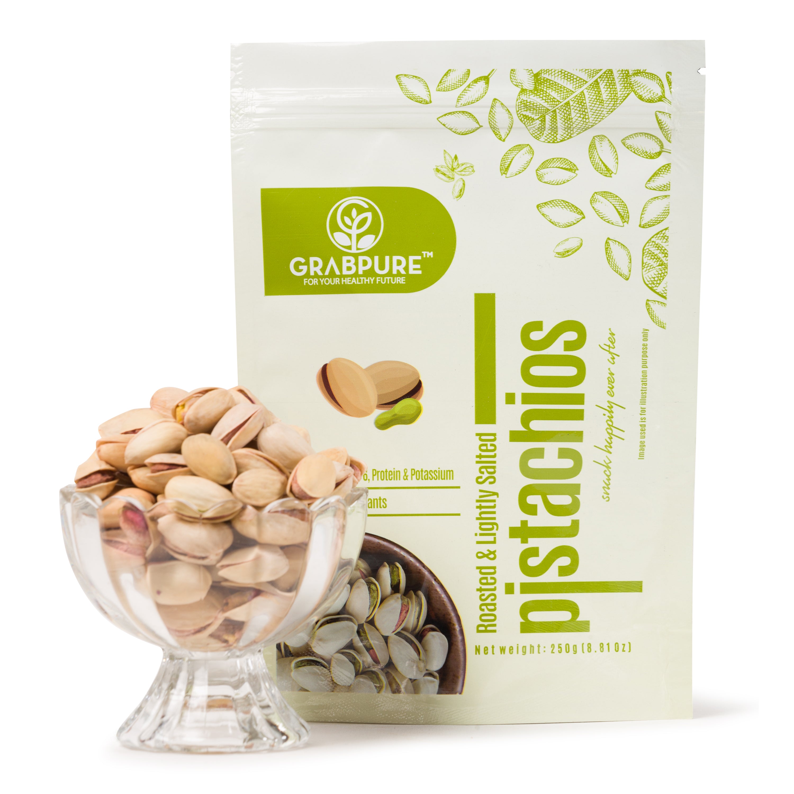 Iranian Pistachios | Pista | Roasted & Lightly Salt | GrabPure